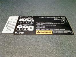 New SHIFT DIAGRAM LABEL - 21503 | Weller Truck